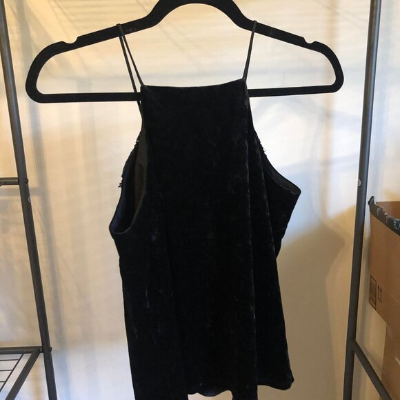 Wayf | Tops | Black Velvet Wayf Laceup Top Size Xs Like New Condition ...